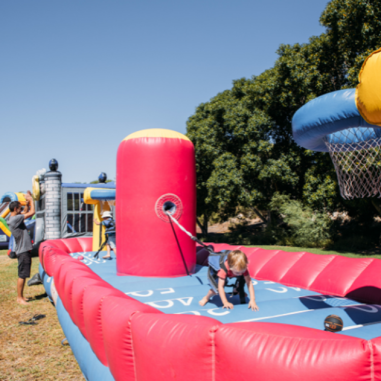 Bungee Slam Dunk | Inflatable Game Hire | Monsterball